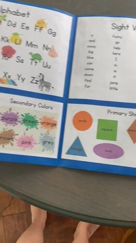 Primary School Student Folder- Colorful by Erica Castaneda | TPT