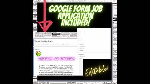 Digital Class Jobs in Google Slides™ with Google Forms™ Job Application
