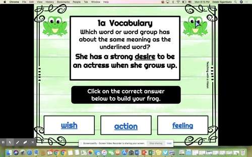 Grade 4 MyView Unit 2 Week 3 Digital Build an Animal Assessment Practice