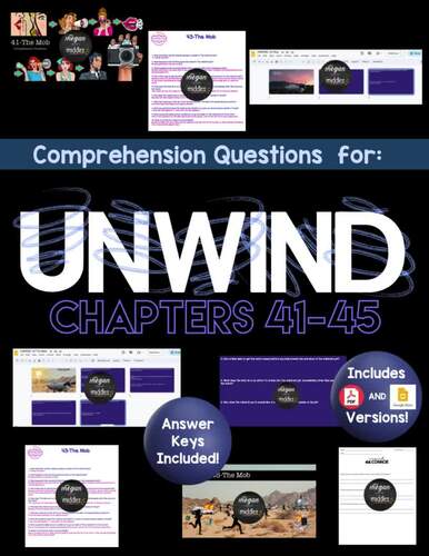 UNWIND: Comprehension Questions and Answer Keys for CHAPTERS 41-45
