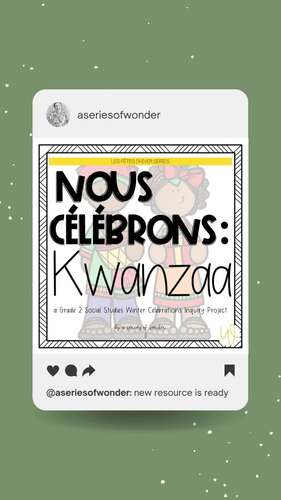 French Winter Bundle: Kwanzaa French Informational Text by A Series of ...