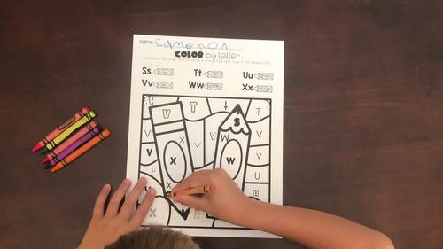 Back To School Color-by-Letter Activity | Partner Game or Independent ...