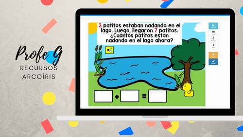 Interactive Addition To 10 - Spanish Dual Language by Recursos Arcoiris
