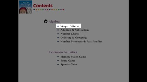 Algebra: Simple Patterns - NOTEBOOK Gr. PK-2 by CCP Interactive | TpT