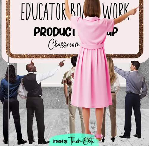 Teacher Boardwork mockup MOVEABLE Mock-up png by Teach Elite | TPT