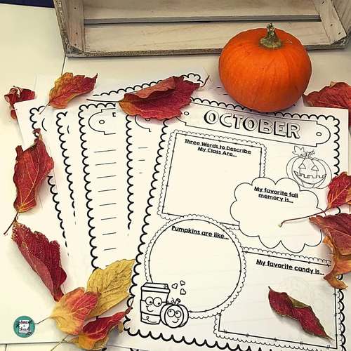 Halloween Writing Prompts 2nd Grade Halloween Writing Paper Template ...