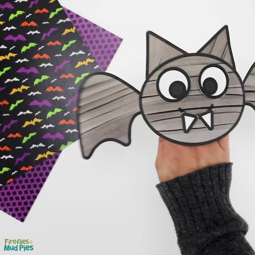 Bat Craft for Preschool (Halloween) by Fireflies and Mud Pies | TpT