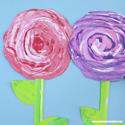 Rose Scrape Art by The Craft Train | TPT