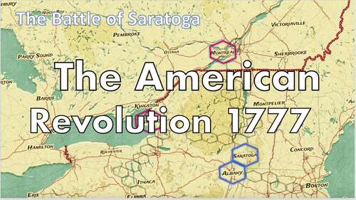 American Revolution Board Games #14 Saratoga (Social Studies, History)