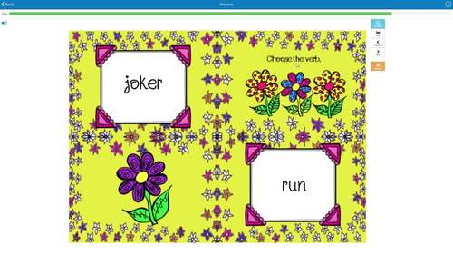 April Choose the Noun Verb Adjective Adverb Grammar Boom Cards | TPT