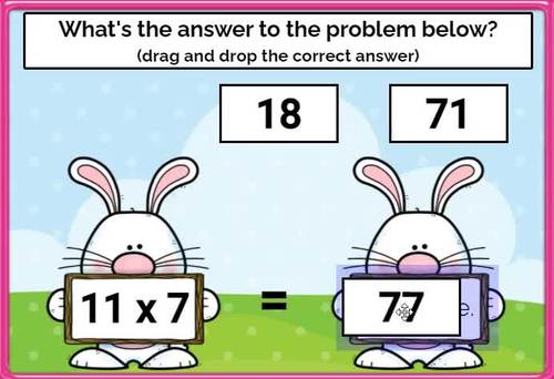 Boom Cards - Drag & Drop Math Facts (Add & Multiply, 1's-12's) - 30 Cards
