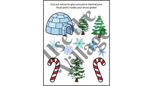 Build Your Own Snow Globe Craft! Cut and Paste! Christmas & Winter ...