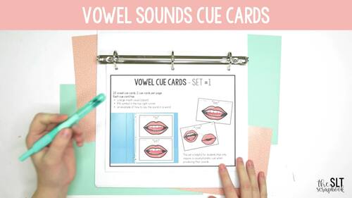 Vowel Sounds Cue Cards - Speech Therapy Visuals for Articulation ...