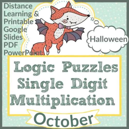 Dollar Deal Math Logic Puzzles Multiplication Enrichment Halloween