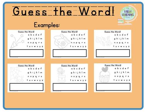 Holidays and Seasons Guess the Word! Phonics Games - Alternative to Hangman