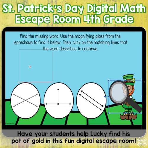 4th Grade St. Patrick's Day Digital Math Angles and Measuring Angles ...