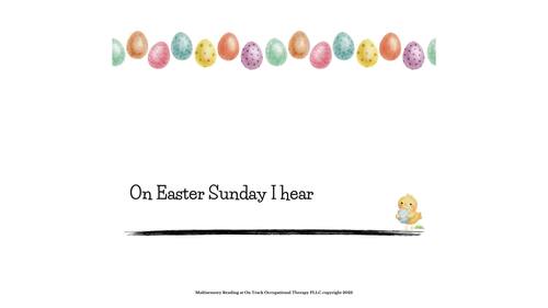 Easter Senses Booklet Pre-k through 2nd grade Perfect for Homeschool!
