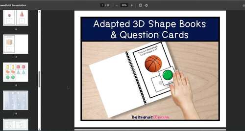 Adaptive Books Special Education, 3D Shapes, Speech Therapy Yes No ...