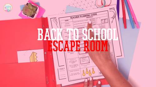FIRST WEEK OF SCHOOL MATH ACTIVITY - ESCAPE ROOM by Loving Math