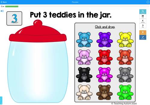 Counting Teddies Math Boom Cards by Teaching Autism | TPT Counting Teddies Math Boom Cards by Teaching Autism | TPT