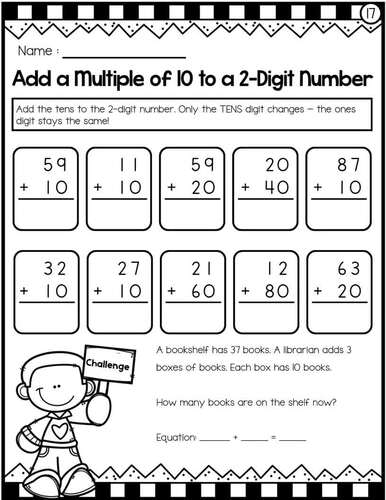 Adding Multiples of 10 to 2-Digits | 1st Grade 1.NBT.C.4 Addition ...