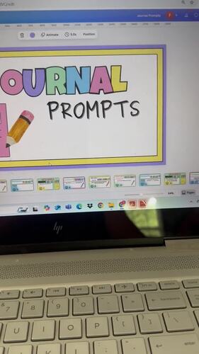 Journal prompts for the entire school year by Francesca's Classroom Corner