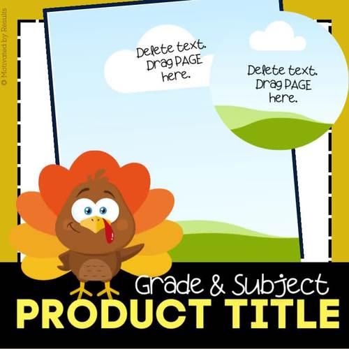 CANVA Product Preview Video TEMPLATE | THANKSGIVING Design | TPT