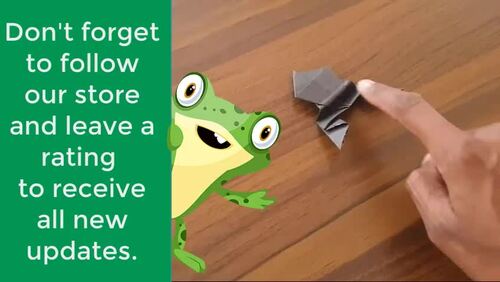 Origami frog: Origami jumping frog - leap year frog craft | TPT