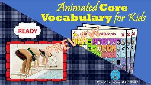 AAC Core Word Vocabulary Building Activities: READY - Interactive Core ...