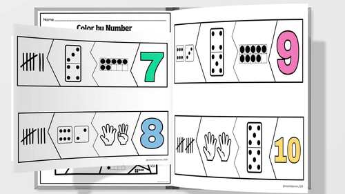Subitizing Numbers 1–10 | Number Sense Worksheets, Flash Cards & Matching