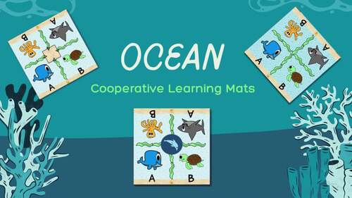 Cooperative Learning Table Mats (Ocean Theme) *Groups of 3,4,5* by Cynosure