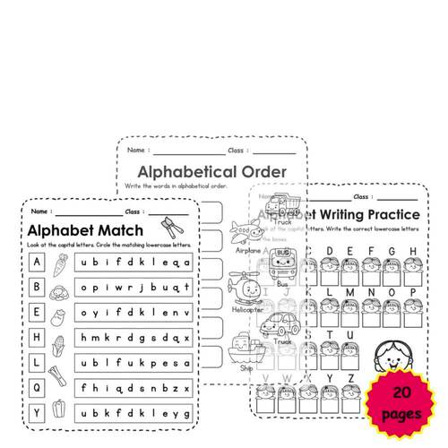 Alphabet A–Z Activities | Upper & Lowercase Tracing, ABC Order ...