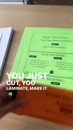 5th Grade Math Review Centers Would You Rather Math Journal Prompts ...