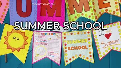 Summer School All About Me Banner Activity | Get to know you Craft ...