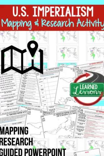 IMPERIALISM Mapping Activity & Research, & Guided PowerPoint, Google Links