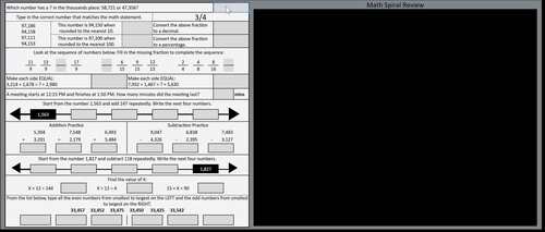 NO Prep - Math Spiral Review Bundle - Week 4 by Juliane Hodkinson