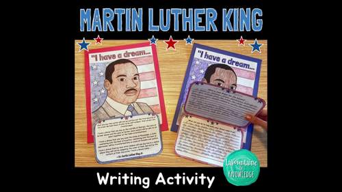 Martin Luther King Jr I Have a Dream Writing Activity for MLK Day