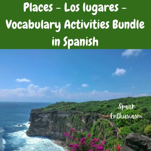 Spanish Places - Vocabulary Activities, Games, Presentation - Lugares