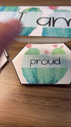 Neutral Cactus Positive Affirmations by Ryse And Teach | TPT