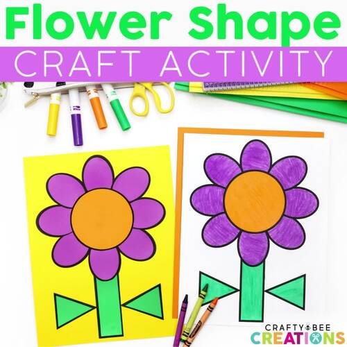 2D Shape Crafts Math Valentines Day Leprechaun Kindergarten Art Project ...
