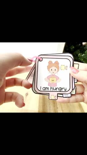 Lanyard Visual Communication Book for School/ Classroom for Girls