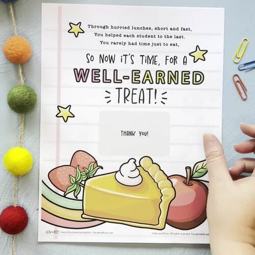 Teacher Summer Break Gift Card Booklet, Last Day of School Class Thank ...