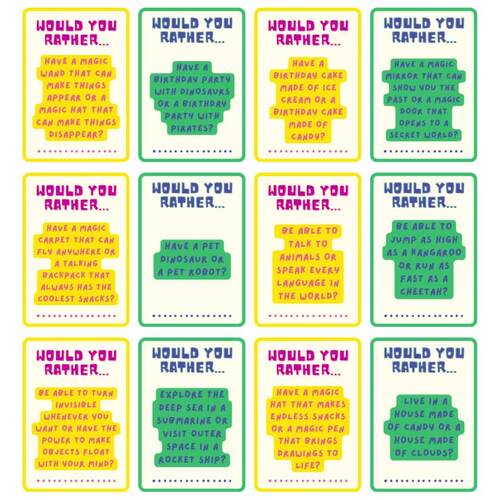 40 Would You Rather Cards | Icebreakers | Brain Breaks | Early Finish | SEL