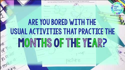 Months of the Year Worksheets | Sequencing Puzzles and Coloring ...