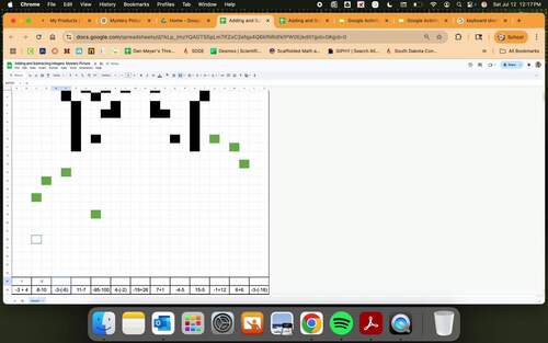 Adding and Subtracting Integers Mystery Picture by The Colorful Equation