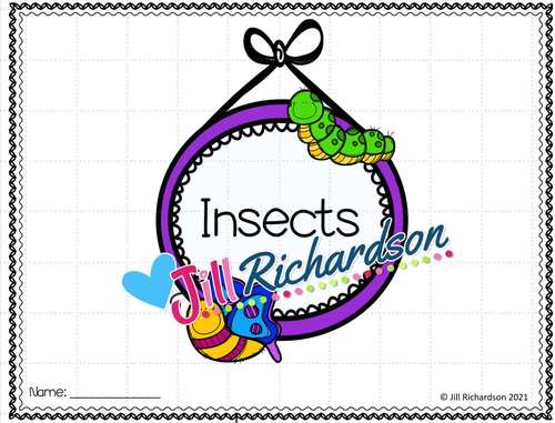 Insects Emergent Reader Level A for Preschool and Kindergarten ESL Spring