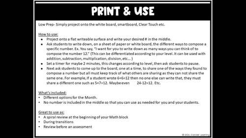Composing Numbers - Animals Theme by Car-Mel Learning | TPT