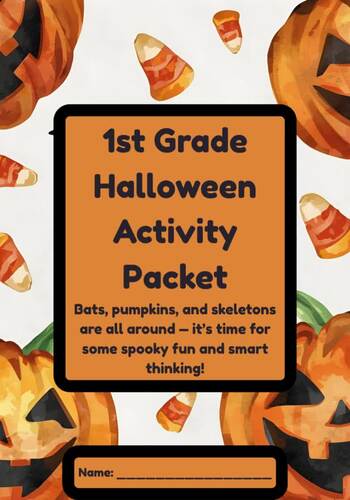 BUNDLE Spooktacular Scholars: Halloween Learning Packet (Grade 1)