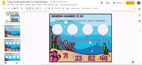2 and 3 Digit Ordering Numbers Least To Greatest Math Games Winter ...