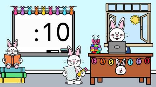 Easter Center Countdown Timers with Clean Up Digital Video Files